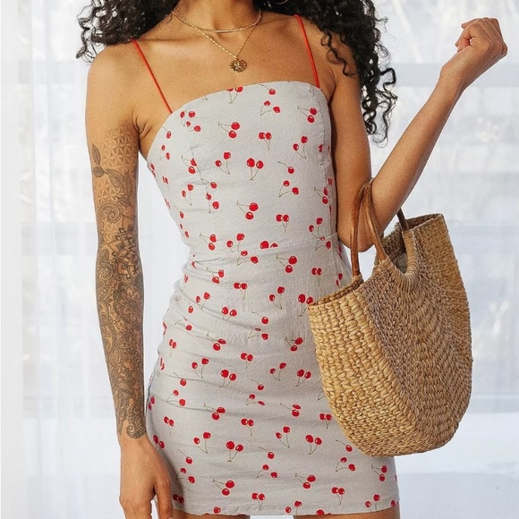Urban Outfitters | Dresses | Urban Outfitters Colette Cherry Mini Dress ...